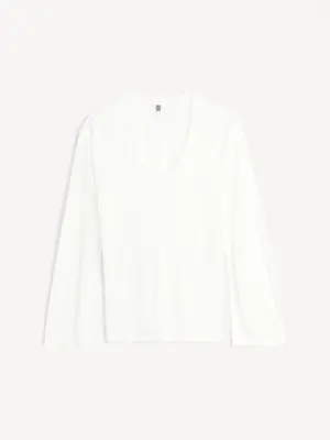 BY MALENE BIRGER Amalou Long Sleeve Top - Soft White