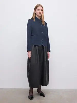 HOUSE OF DAGMAR Short Curved Jacket Duchesse