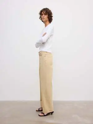 HOUSE OF DAGMAR Cropped Straight Leg Jeans