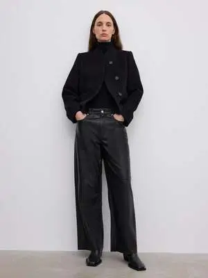 HOUSE OF DAGMAR Wool Tailored Short Jacket