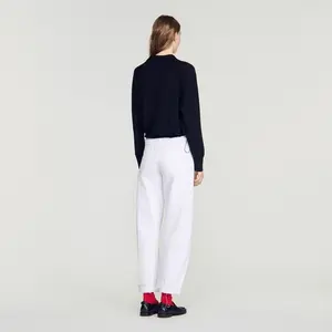 Sandro Wool Polo Shirt With Logo