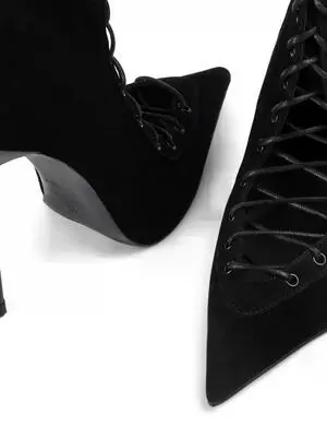 LE SILLA Colette Lace-up Stiletto Ankle Boots - Black