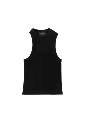 Axel Arigato Scoop Tank Top With Asymmetric Straps - Black