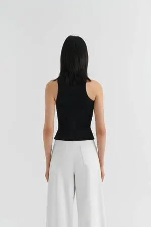 Axel Arigato Script A Scoop Tank Top - Black