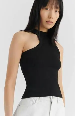 Axel Arigato Script A Scoop Tank Top - Black