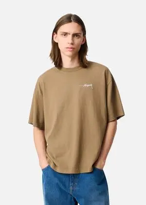 Axel Arigato Honor Washed T-shirt - Cedar Brown