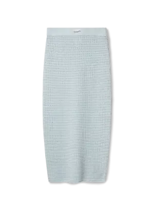 Axel Arigato Crochet Column Skirt - Ice Blue