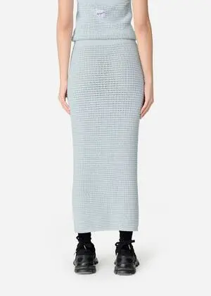 Axel Arigato Crochet Column Skirt - Ice Blue