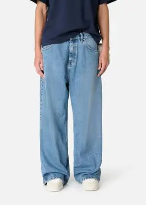 Axel Arigato Relaxed Fit Embroidered Jeans
