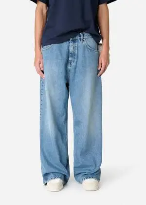 Axel Arigato Relaxed Fit Embroidered Jeans