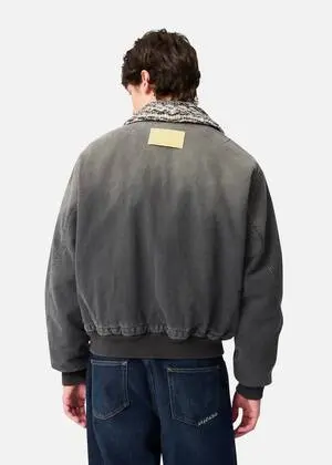Axel Arigato Axis Denim Jacket With Removable Collar - Grey