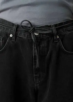 Axel Arigato Relaxed Fit Embroidered Jeans