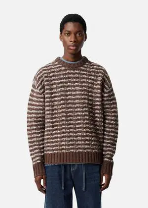 Axel Arigato Sonar Box-knit Wool-blend Sweater