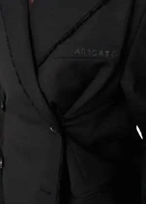 Axel Arigato Thea Frayed Blazer - Black