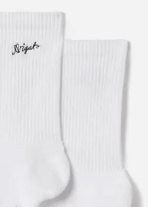 Axel Arigato Scribble Tube Socks - White
