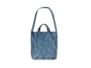 Axel Arigato Dune Script A Denim Tote Bag - Light Blue