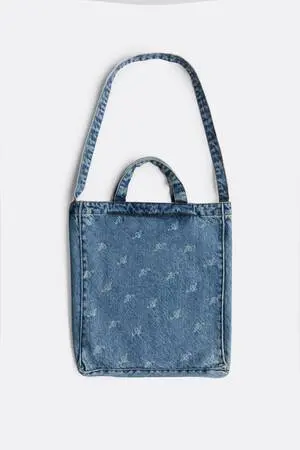 Axel Arigato Dune Script A Denim Tote Bag
