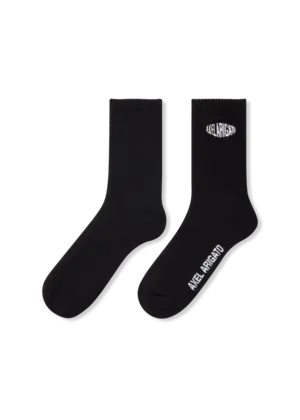 Axel Arigato Distort Logo Crew Socks - Black