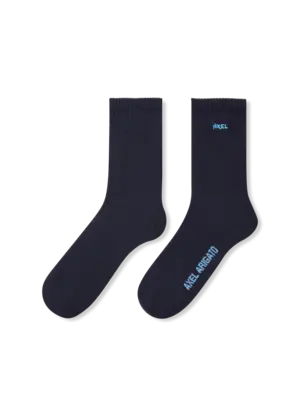 Axel Arigato Axel Arigato Embroidered Logo Crew Socks Navy