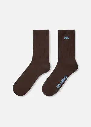 Axel Arigato Embroidered Logo Crew Socks - Pinecone