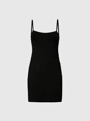 Missoni Chevron Cotton And Viscose Mini Dress - Black