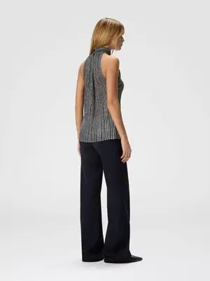 Missoni Striped Bow Top With Sequins