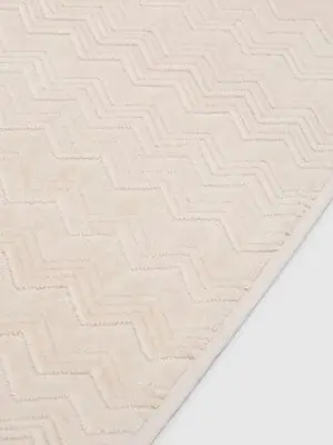 Missoni Chalk 60x90 Cm Cotton Zigzag Bath Mat