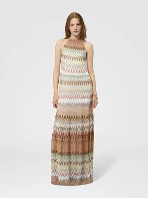 Missoni Zig Zag Lace Halterneck Maxi Dress