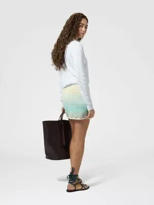 Missoni Chevron Knit Pullover - White