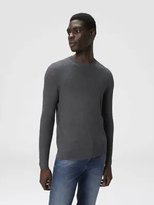 Missoni Crew Neck Sweater In Wool With Chevron Pattern