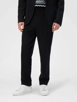 Missoni Straight Pants With Zigzag Pattern - Black