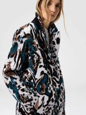 Missoni Breasted Coat With Animalier Pattern
