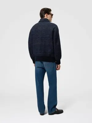 Missoni Cashmere And Viscose Bomber Jacket With Pockets