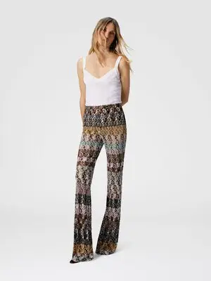 Missoni Flare Pants In Embroidered Lace
