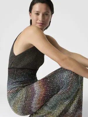 Missoni Style Zigzag Knit With Sequins