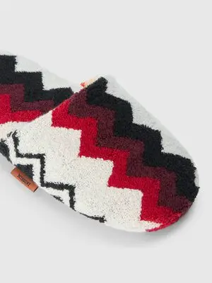 Missoni Best Cotton Terry Slippers Zig Zag - Red,multicoloured