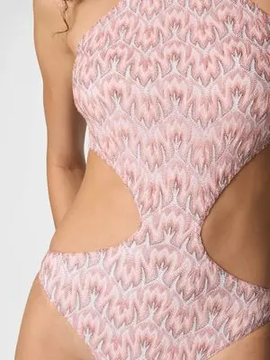 Missoni Lamé Viscose Trikinis With Foliage Motif - Multicoloured