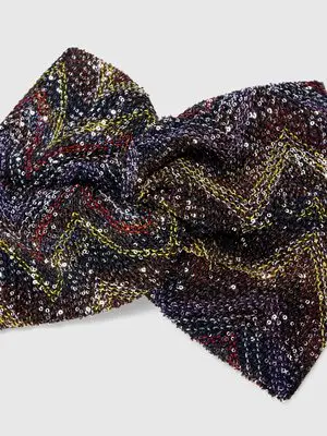 Missoni Headband In Lamé Viscose Blend With Sequins