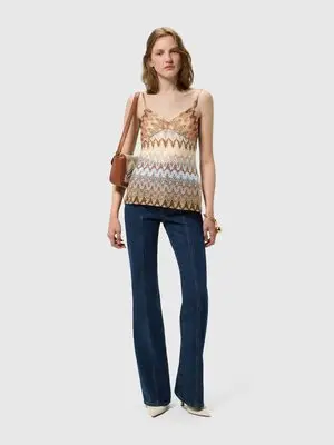 Missoni Zig Zag Lace Tank Top