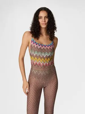 Missoni Up Trousers In Lamé Viscose With Spiderweb Pattern