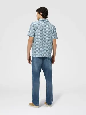 Missoni Polo In Cotton Piqué With Zig Zag Motif