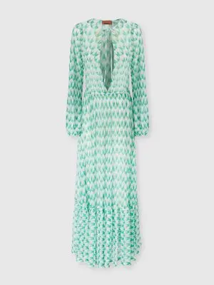 Missoni Up In Viscose With Floral Pattern And Long Sleeves - Multicoloured