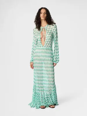 Missoni Up In Viscose With Floral Pattern And Long Sleeves
