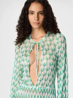 Missoni Up In Viscose With Floral Pattern And Long Sleeves