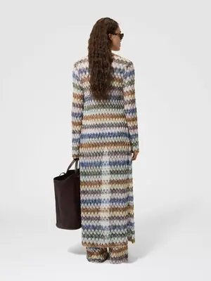 Missoni Long Viscose Lamé Cardigan