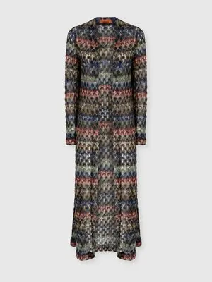 Missoni Long Viscose Lamé Cardigan