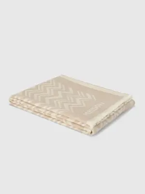 Missoni Cortina Wool And Cashmere Plaid 144x186 Cm - Beige
