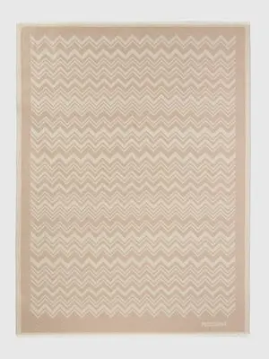 Missoni Cortina Wool And Cashmere Plaid 144x186 Cm - Beige