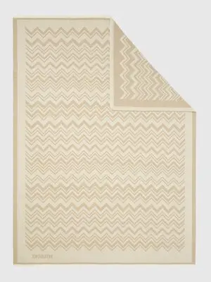 Missoni Cortina Wool And Cashmere Plaid 144x186 Cm - Beige