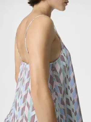 Missoni Up Dress In Printed Cotton Poplin